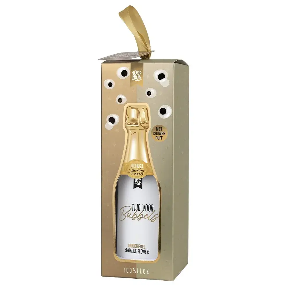 Douchegel met puff – Tijd voor bubbels - Brini